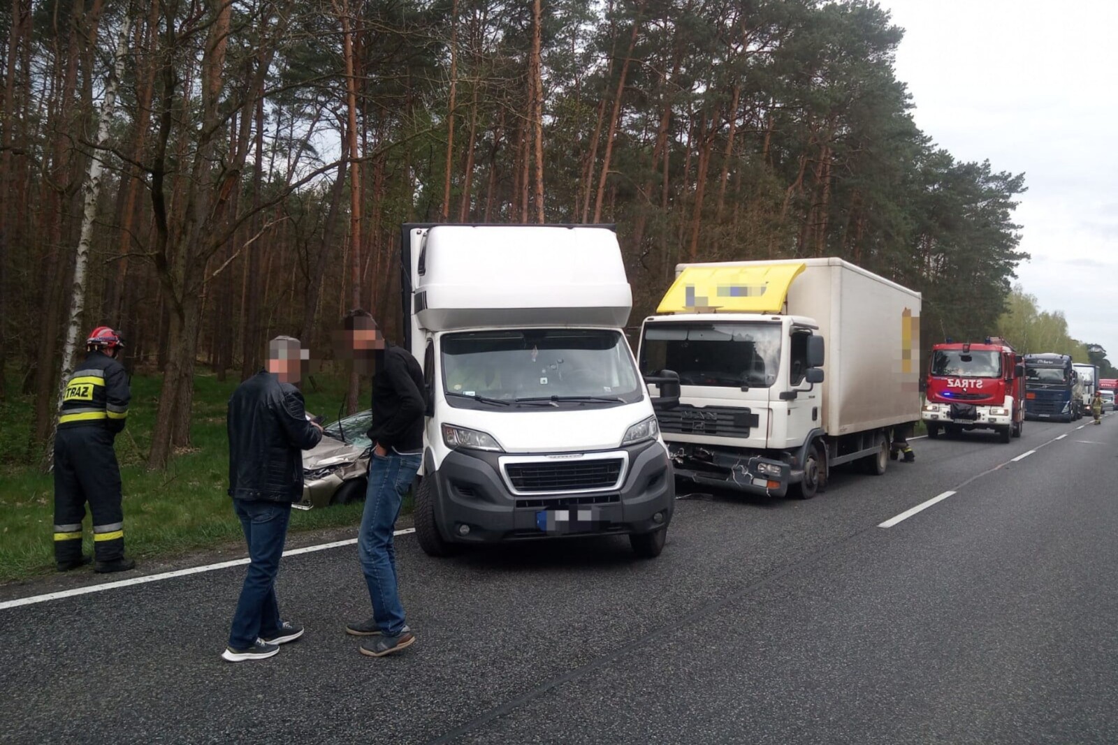 Efekt domina na DK 10 - 1 osoba trafiła do szpitala
