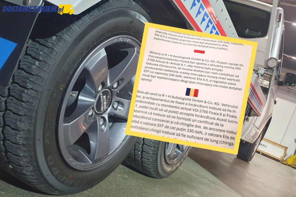 VDI 2700 - Niemcy zaczynają pytać przewoźników o certyfikaty