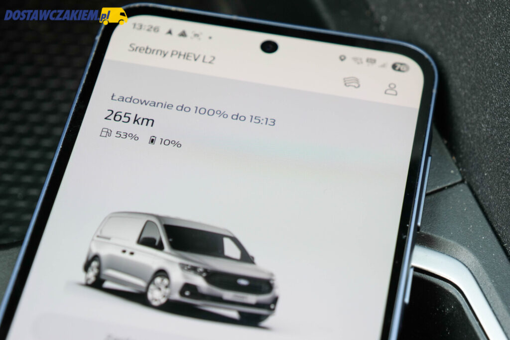 Test: Ford Transit Connect PHEV - aplikacja Ford Pass