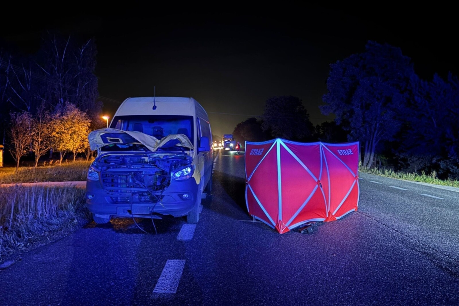 Śmiertelne potrącenie na DK 92. Pieszy nie miał odblasków